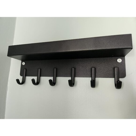 Accents | New Key Holder Wall Mount Compact Metal Rack With Tray 6 ...